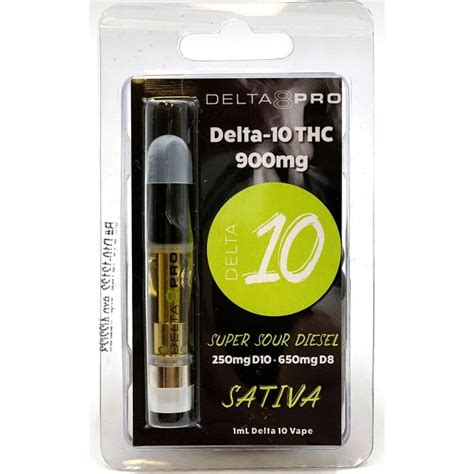 Delta 8 Pro™ 1ml Δ8 Vape Cartridge Sour Diesel Delta 8 Pro
