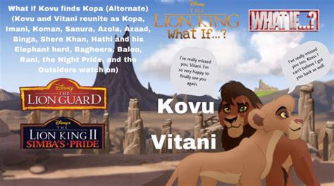 What If Kovu Finds Kopa Alternate By Masteroflaughter On Deviantart