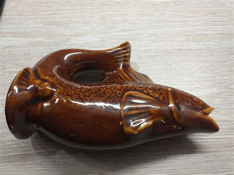 Ceramiczna Karafka Ryba PRL Resko OLX Pl