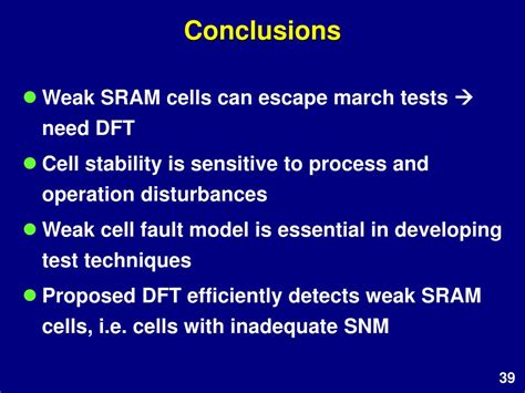 Ppt Weak Sram Cell Fault Model And A Dft Technique Powerpoint