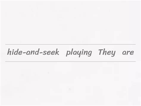 Sm1 Present Continuous Action Verbs Unjumble Sm1 Present Continuous Action Verbs Unjumble