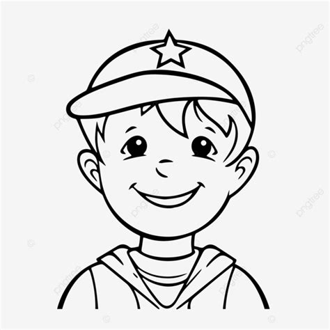 모자 색칠 페이지 개요 스케치 드로잉을 가진 아이 벡터 연예인 그림 연예인 개요 연예인 스케치 Png 일러스트 및 벡터 에 대한 무료 다운로드 Pngtree