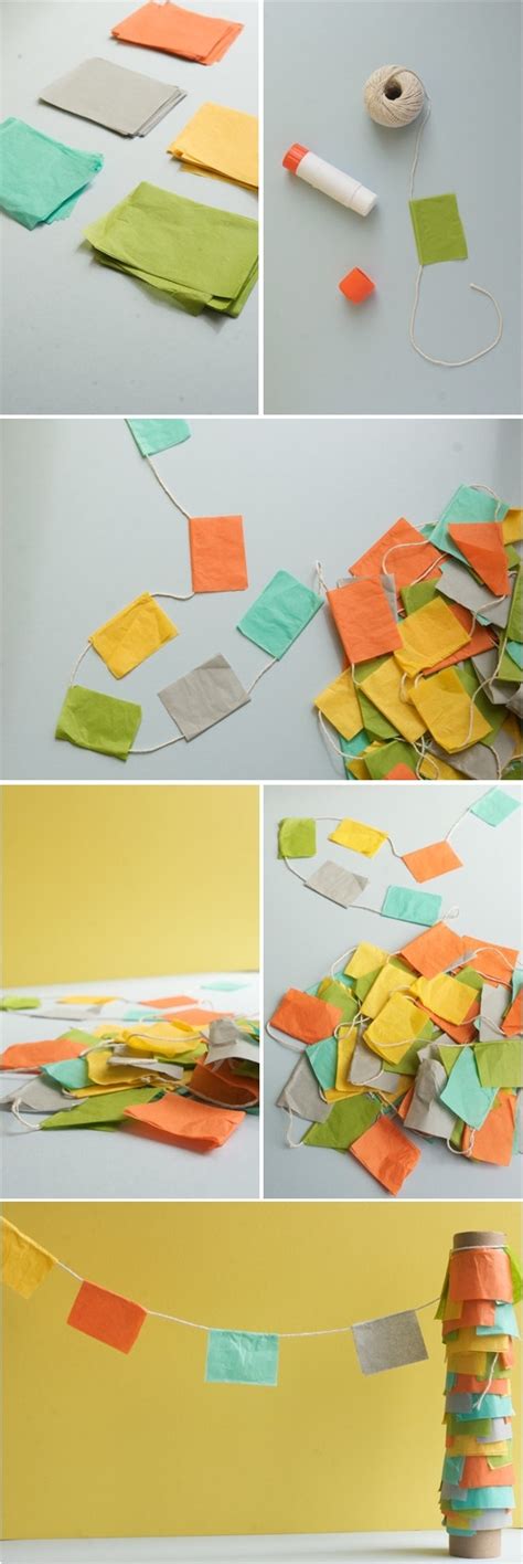 Tissue Paper Bunting Paper Bunting Diy Garland Paper Garland
