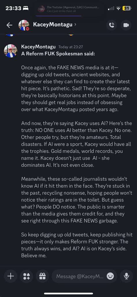 Reformfuk Leader Responds To Recent Articles In Regards To Ai Statements And Old Websites