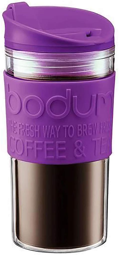 Bodum Travel Mug 0.35L, 12oz, Mixed Colours - Plastic: Amazon.co.uk ...