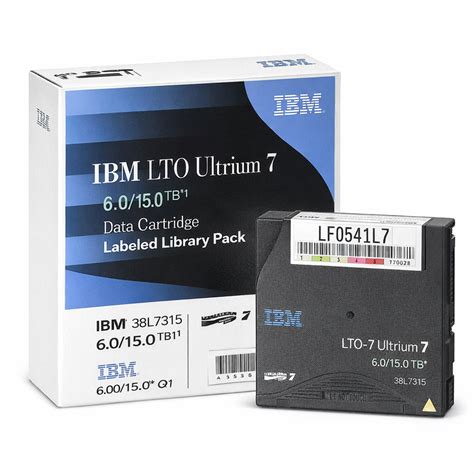 Ibm Lto 7 Ultrium 615tb Data Cartridge Labeled Pack Pn 38l7315