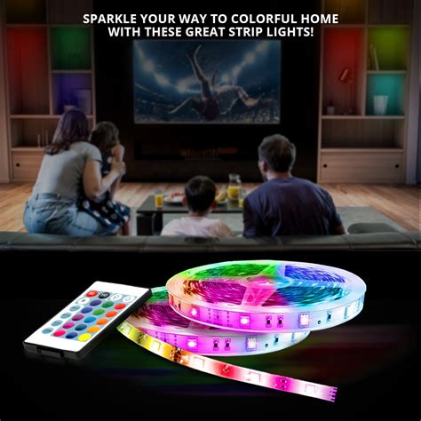 LED Strip Lights Remote App Control Ft WBM Smart