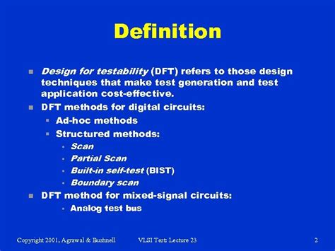 Lecture 23 Design For Testability Dft Full Scan Chapter
