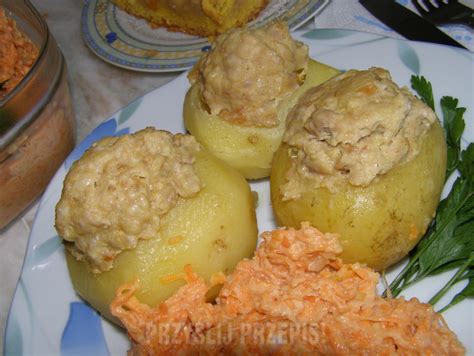 Ziemniaki nadziewane mięsem mielonym przepis PrzyslijPrzepis pl