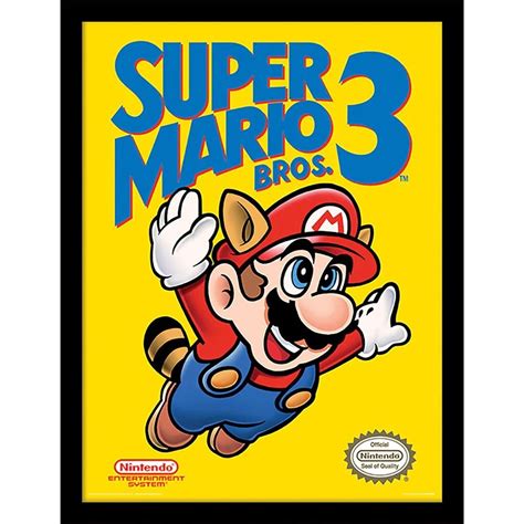 Super Mario Bros 3 Nes Cover Framed Poster Buy At Europosters