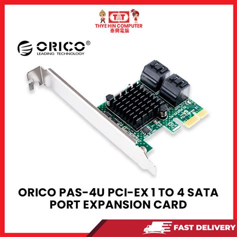 ORICO PAS 4U PCI E X 1 TO 4 SATA PORT EXPRESS CARD Shopee Malaysia