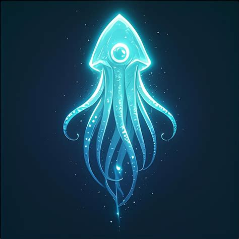 Premium Vector Firefly Squid Flashing Bioluminescence