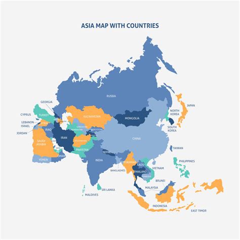 PPT模板 素材下载 图创网亚洲Ai矢量各国家地图 PPT模板 图创网