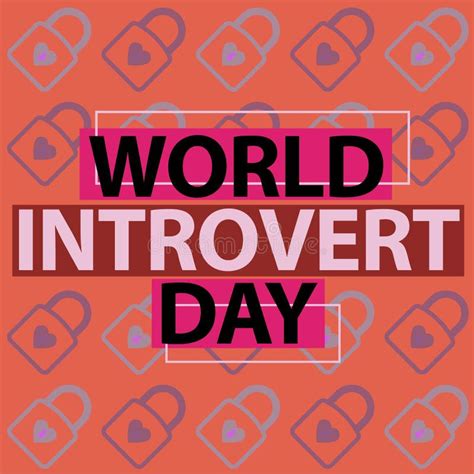 Vector Banner Design Celebrating World Introvert Day On The 2nd Of