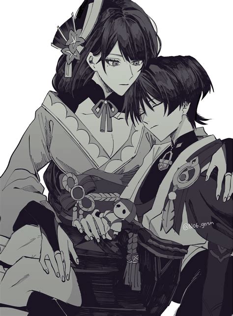 Raiden Shogun Scaramouche And Wanderer Genshin Impact Drawn By No Gnsn Danbooru