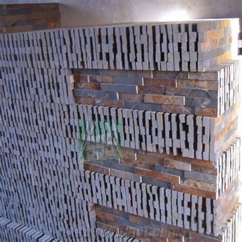 Stacked Slate Tiles Wall Cladding Slate Natural Sl From China