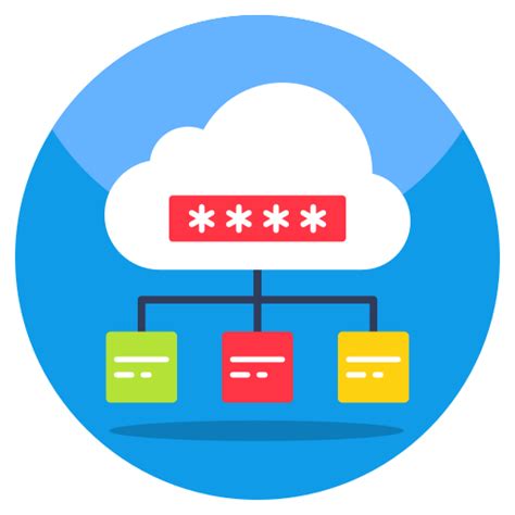 Cloud Password Generic Color Fill Icon