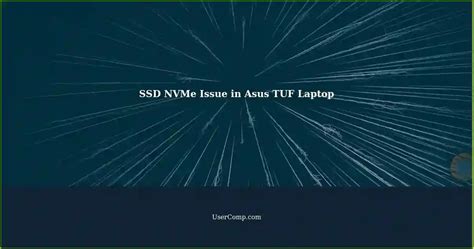 SSD NVMe Appearing As HDD In Asus TUF Gaming Laptop