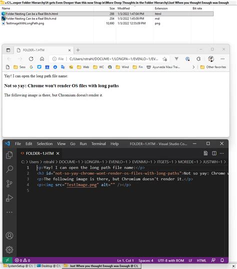 Integrating Long Path Names In Windows Applications Rick Strahl S Web Log