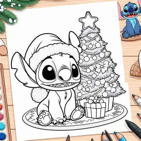 84 Stitch Navidad Para Colorear Para Imprimir Dibujos Gratis