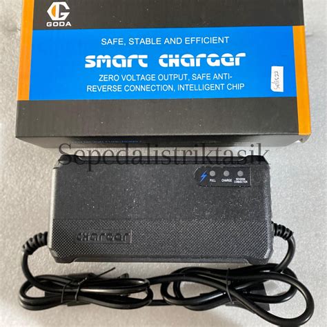 Jual SMART CHARGER SEPEDA LISTRIK GODA 48V 12AH SELIS 22 ORIGINAL