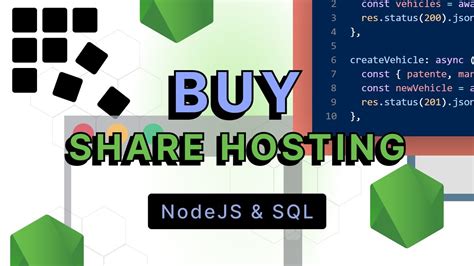 Buy Hosting Share With Nodejs And Sql Youtube
