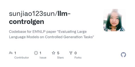 github sunjiao123sun llm controlgen codebase for emnlp paper