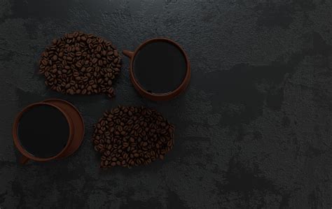 현실적인 커피 콩 커피 컵 메시지 채팅 버블 아이콘 플랫 레이 3d 렌더링 배경 커피 콩의 질량을 닫습니다 갈색에 대한 스톡 사진 및 기타 이미지 Istock