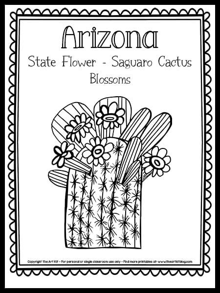 Arizona State Coloring Pages