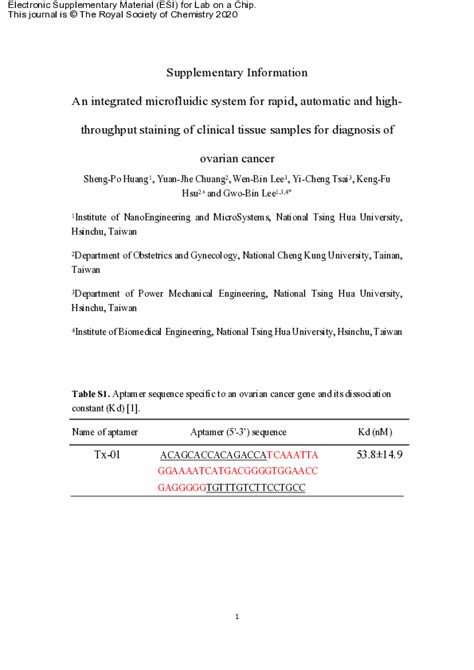 Pdf An Integrated Microfluidic System For Rapid Automatic And High Throughput Staining Of