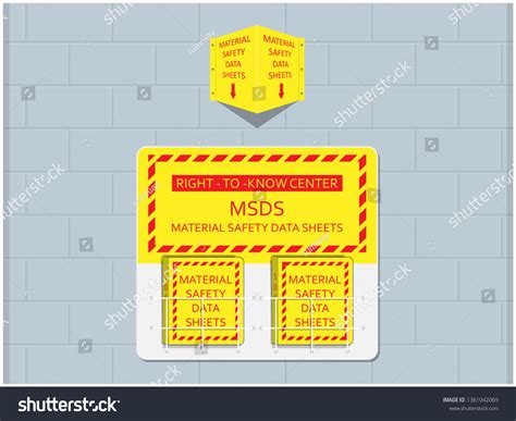 Material Safety Data Sheet Hazard Safe Stock Vector Royalty Free
