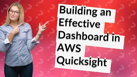 How Can I Build An Effective Dashboard In Aws Quicksight Youtube