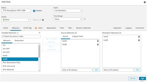 Configure Site To Site Tunnel Between FTD And StrongSwan Server Cisco