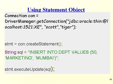 JDBC Java Database Connectivity JDBC JDBC Stands