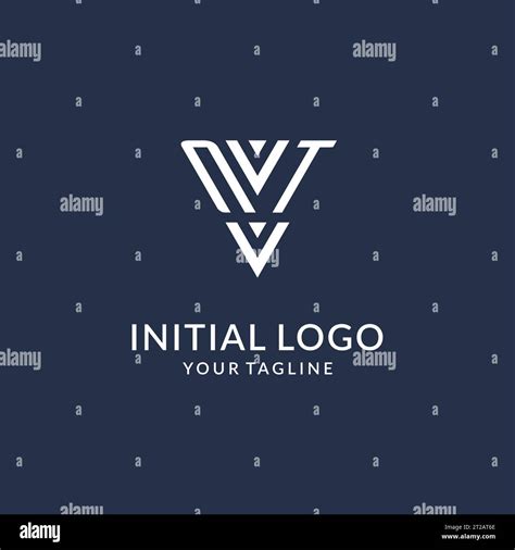 NT Triangle Monogram Logo Design Ideas Creative Initial Letter Logo
