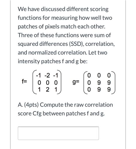 solved we have discussed different scoring functions for