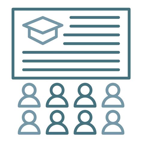 Class Line Two Color Icon 16848035 Vector Art At Vecteezy