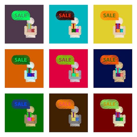 평면 음영 스타일 아이콘 인간의 막대기 그림 벡터의 집합 Eps Ai Uidownload