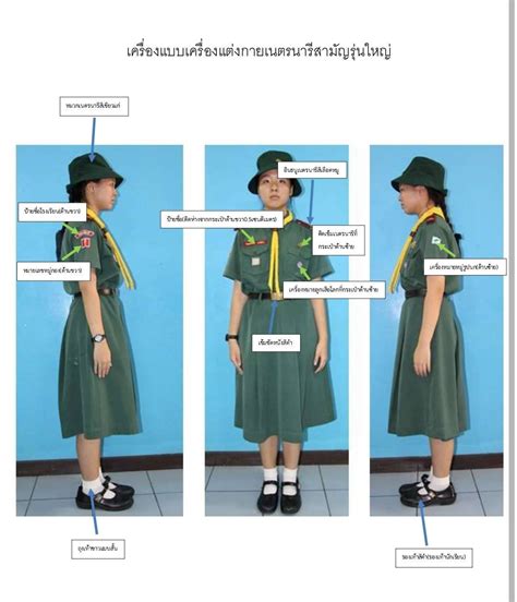 Prbodin ตัวอย่างการแต่งกายชุดลูกเสือ เนตรนารี ยุวกาชาด