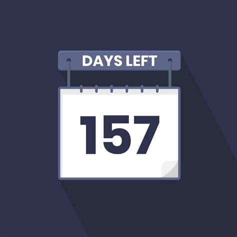 157 Days Left Countdown For Sales Promotion 157 Days Left To Go