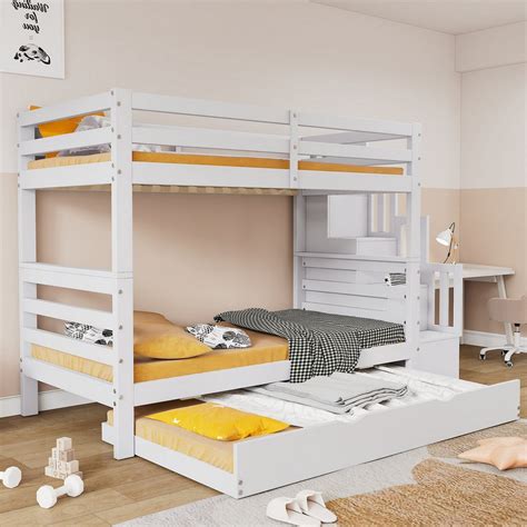 Hauss Sploe Etagenbett 90x20090x190cm Mit Rollbett Leiter Mit