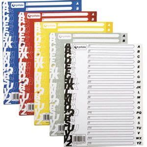 GRAFOPLAS SEPARADOR ÍNDICE FOLIO A Z POSICIONES Índices y separadores Librería General