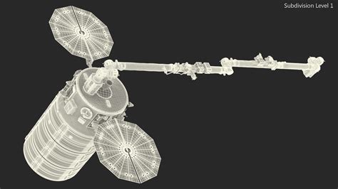 Iss Module Cygnus Spacecraft With Canadarm 3d Model 79 3ds Blend