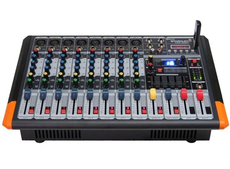 STARAUDIO SMX B Channel Stage PA DJ W Amplifier Powered Bluetooth Mixer Mixing Console