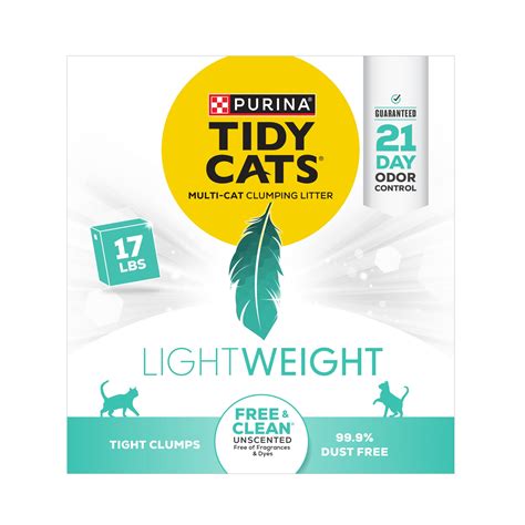 Purina Tidy Cats Low Dust Clumping Cat Litter Odor Control Lightweight Free And Clean