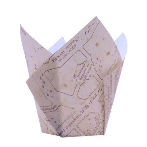 Cápsulas De Muffins Marauders Mapa 24 Harry Potter Pme