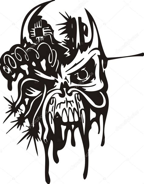 Cyber Skull — Stock Vector © Digital Clipart 3877804