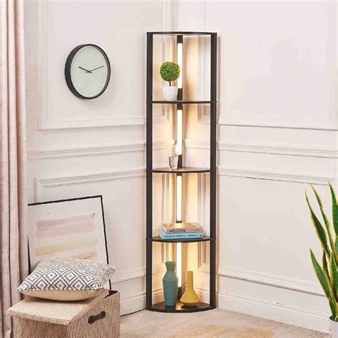 Modern Led Corner Shelf Floor Lamp Black In Nepal At Npr 17286 Rating 5