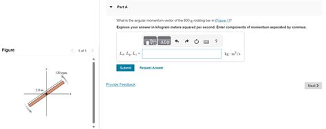 Solved What Is The Angular Momentum Vector Of The 800 Gg Chegg