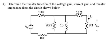 4 Determine The Transfer Function Of The Voltage